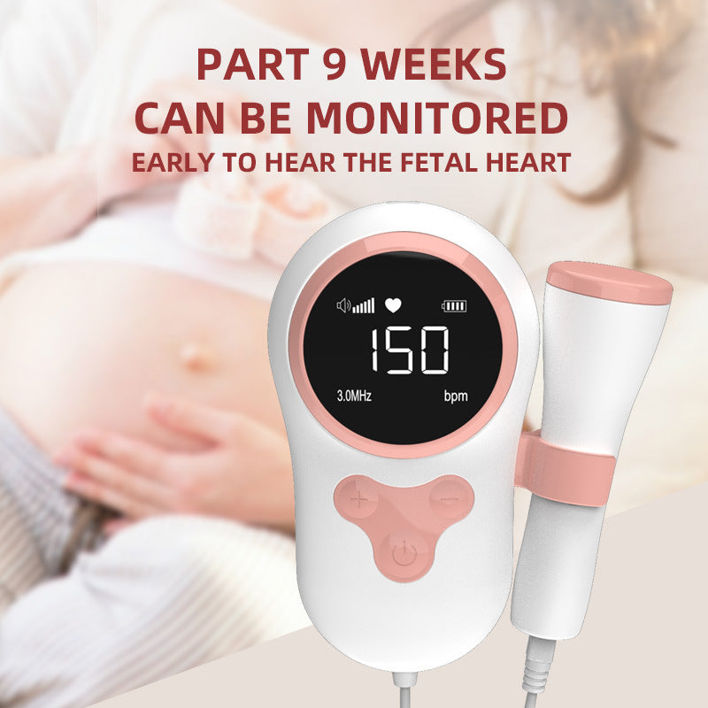 Professional Fetal Doppler Heart Rate Monitor Heartbeat Machine for Pr